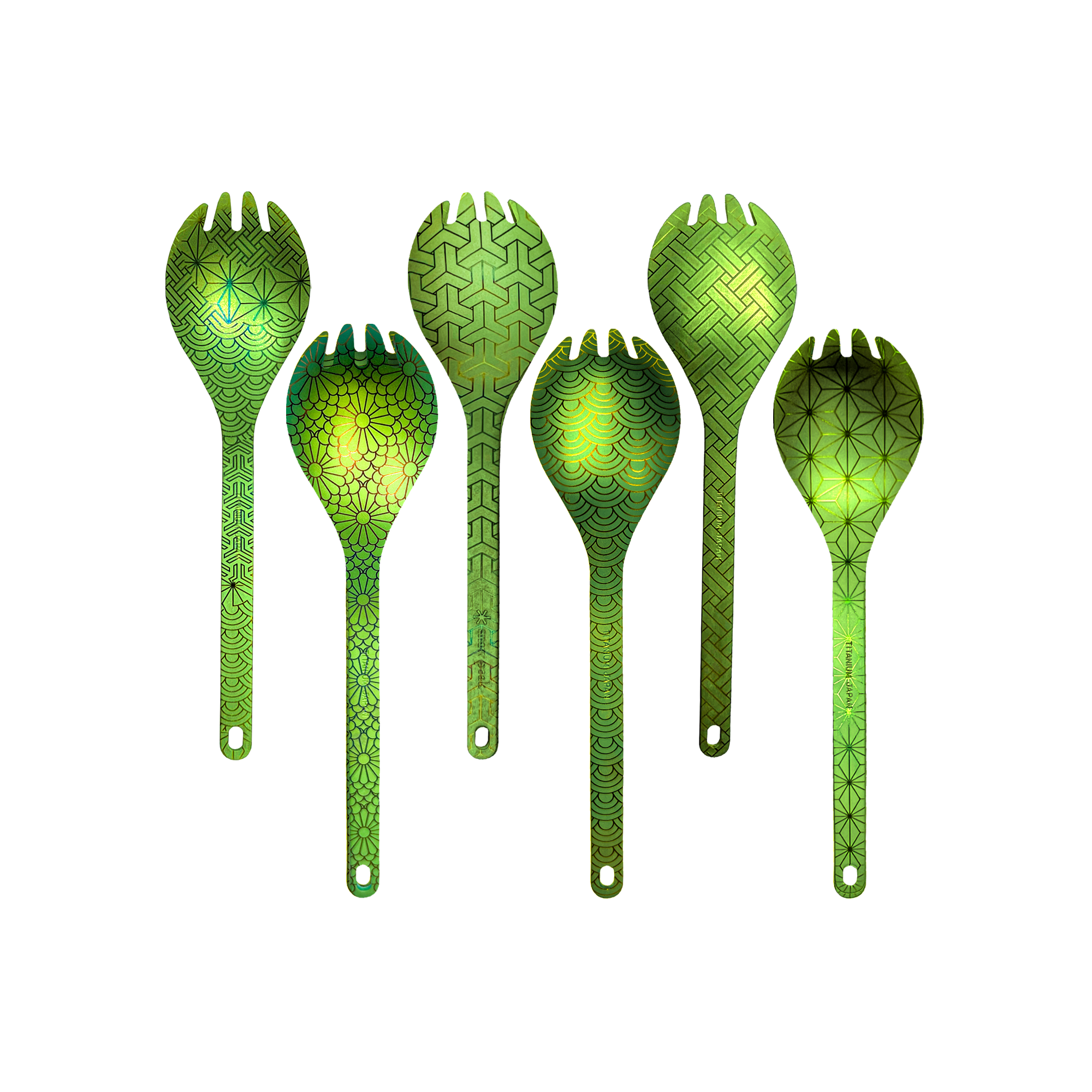 Ti Spork - Green – Sample